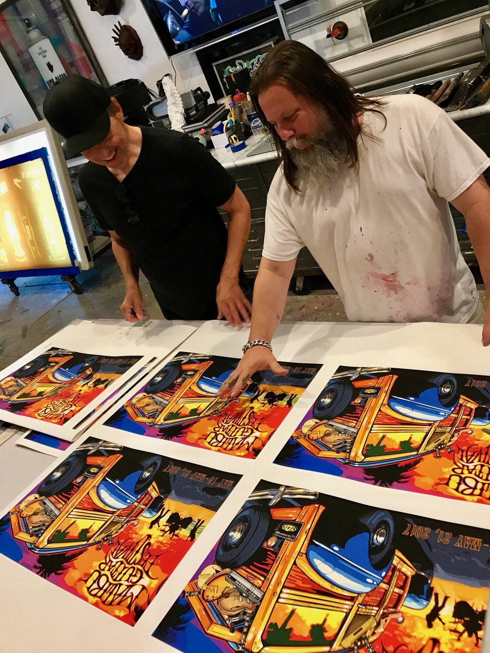 INSIDE THE ROCK POSTER FRAME BLOG: Jim Evans TAZ and RISK Malibu Guitar ...