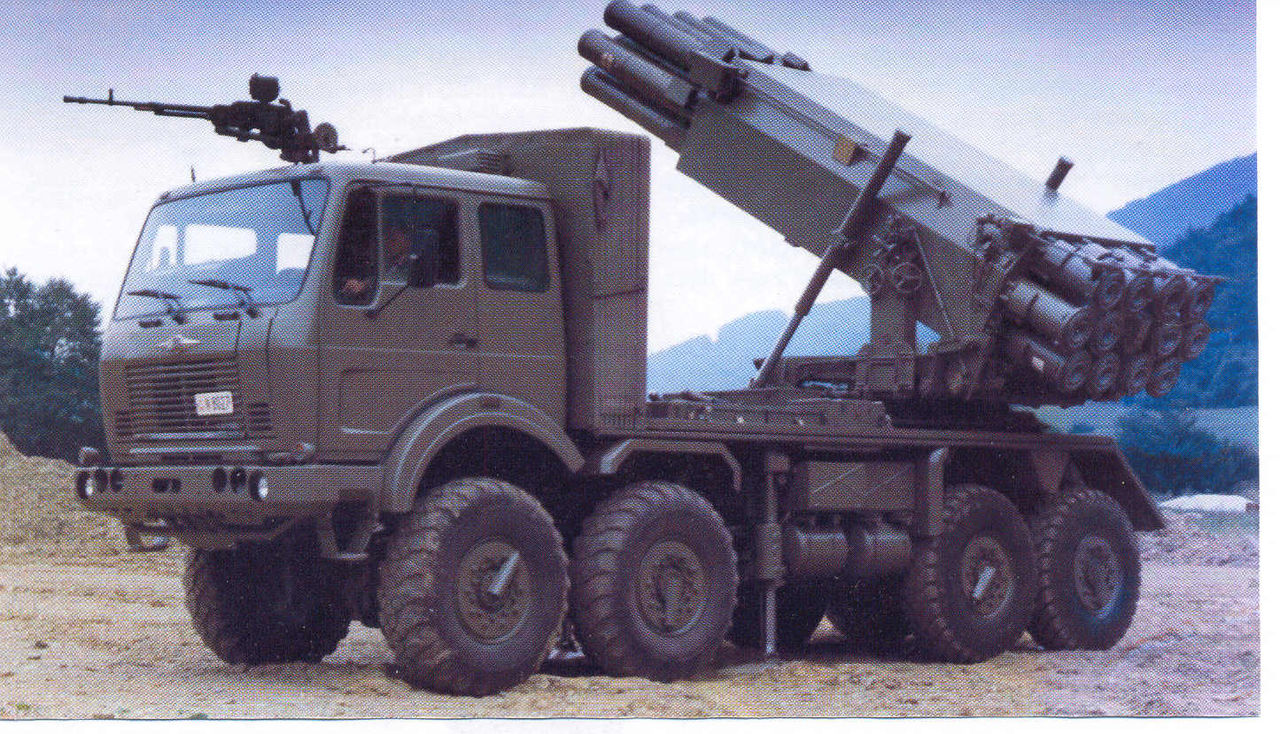 The M-87 Orkan self-propelled multiple rocket launcher 262 mm + VIDEO