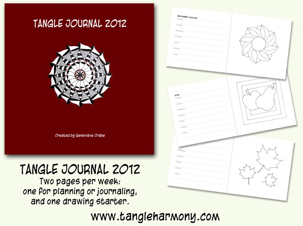Pattern Play with Pens: Tangle Journal 2012 - the first week