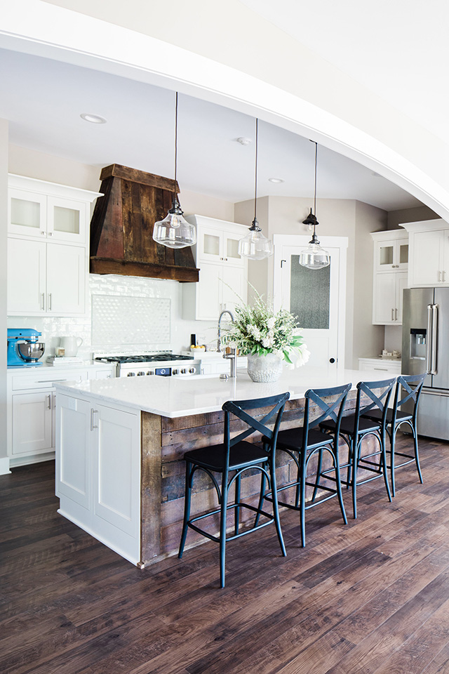 Client Reveal: Modern Farmhouse Kitchen With Barn Wood Accents ...