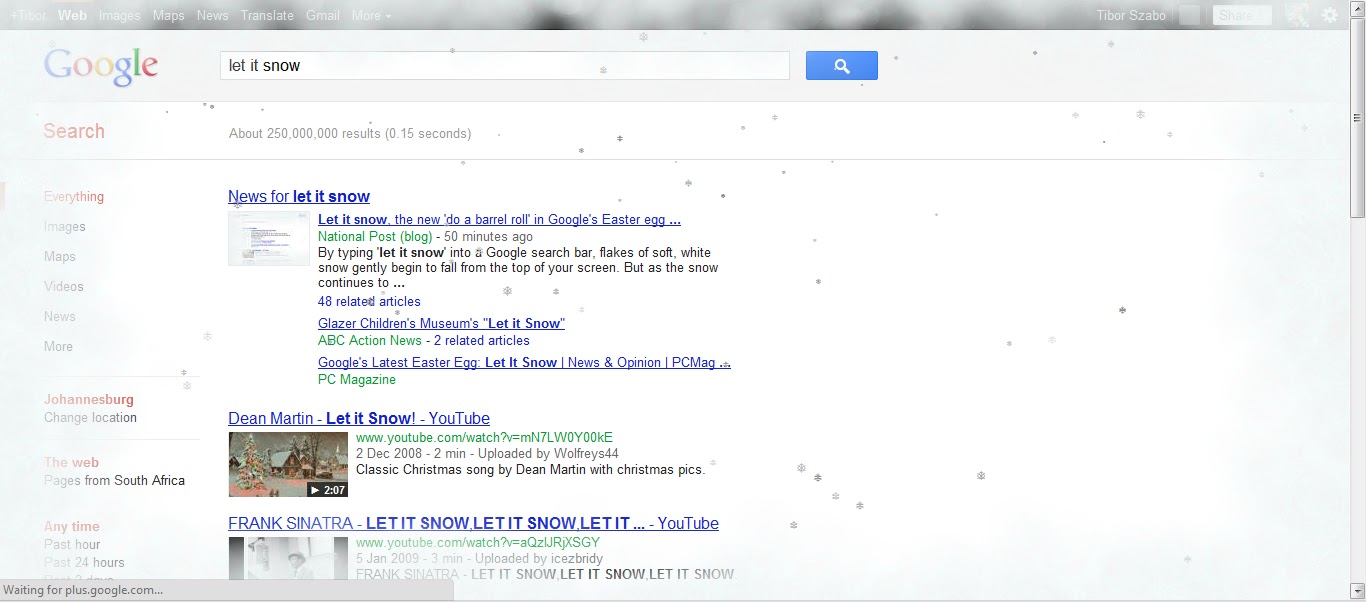 Type "let it snow" into Google... ~ Nybbles and Bytes