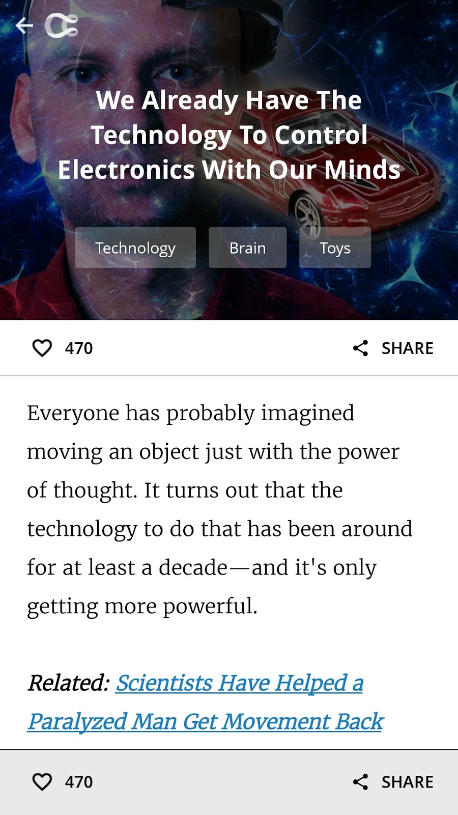 Review of Curiosity - a daily knowledge app