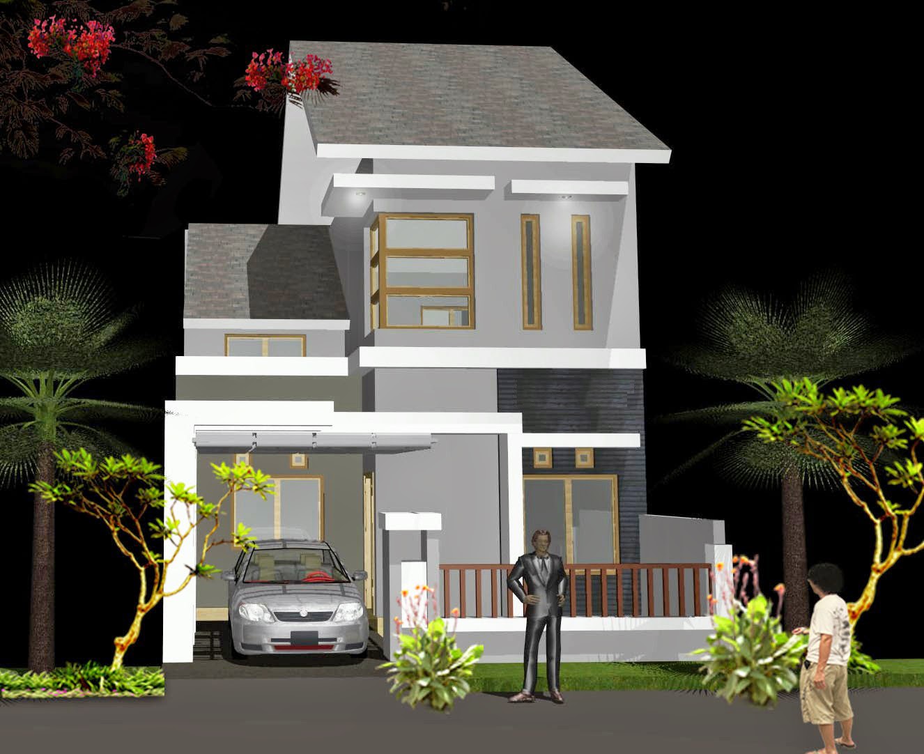 10+ Desain Rumah Tingkat Minimalis Type 36 Paling Modern Dan Nyaman