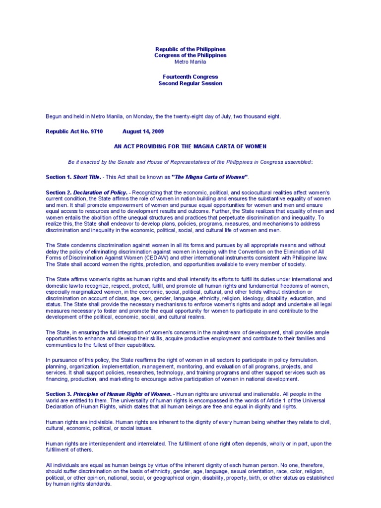 ra 9710 - philippin news collections