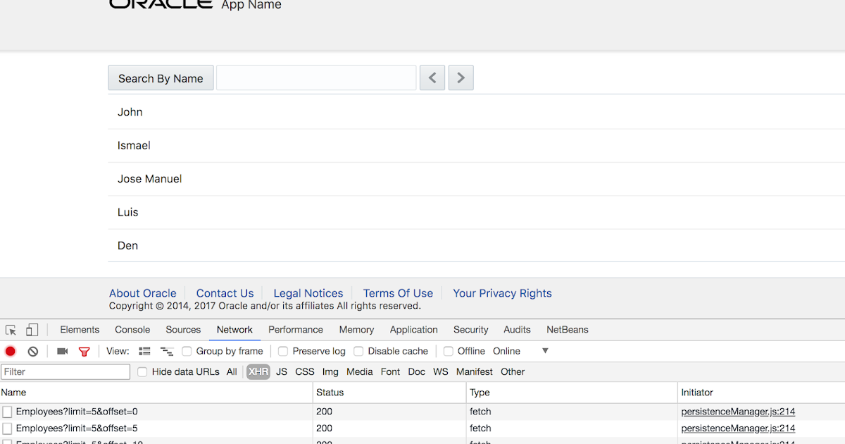 Andrej Baranovskij Blog: REST Paging Support by Oracle Offline Persistence in JET