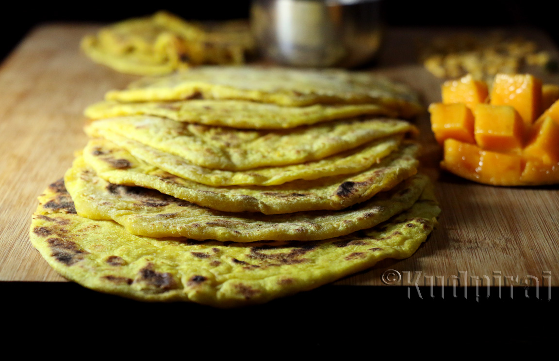 Kudpiraj's Garam Tawa: Mango Puran Poli/Obbattu/Ubbati/Holige