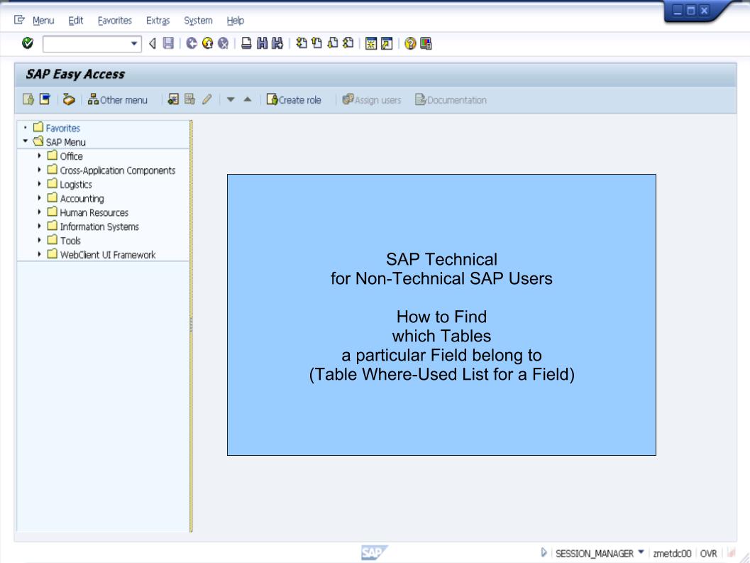 SAP Froggy s SAP Sharing Tehnical For Non Technical SAP Users SAP Froggy s SAP Sharing Tehnical For Non Technical SAP Users