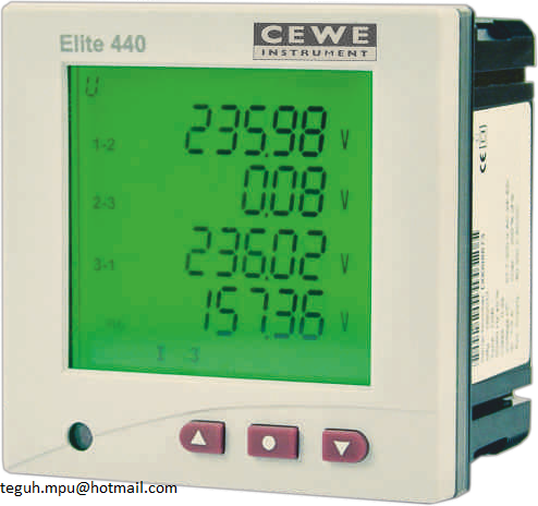 CEWE INSTRUMENT: CEWE ELITE 440 - MULTI LINE 3 PHASE PANEL METER