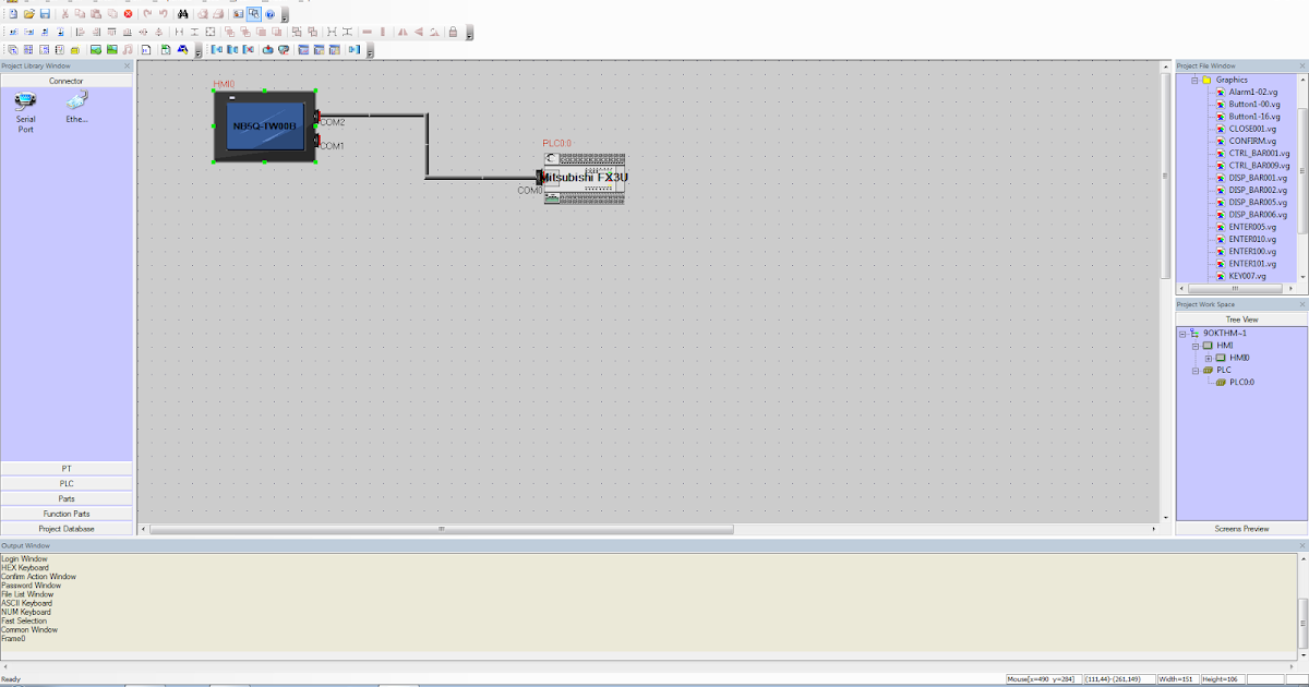 NB Designer Omron - Cara koneksi ke Plc mitsubishi FX series ...