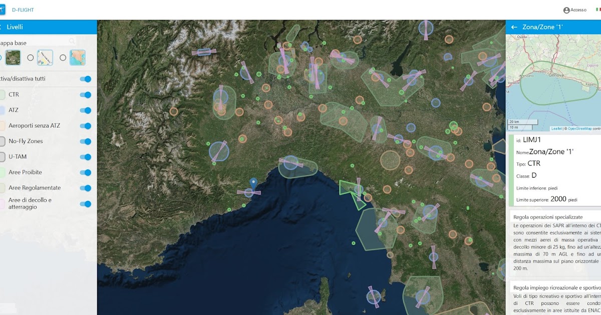 D-Flight: ecco le mappe gratuite per capire dove poter volare con drone ...