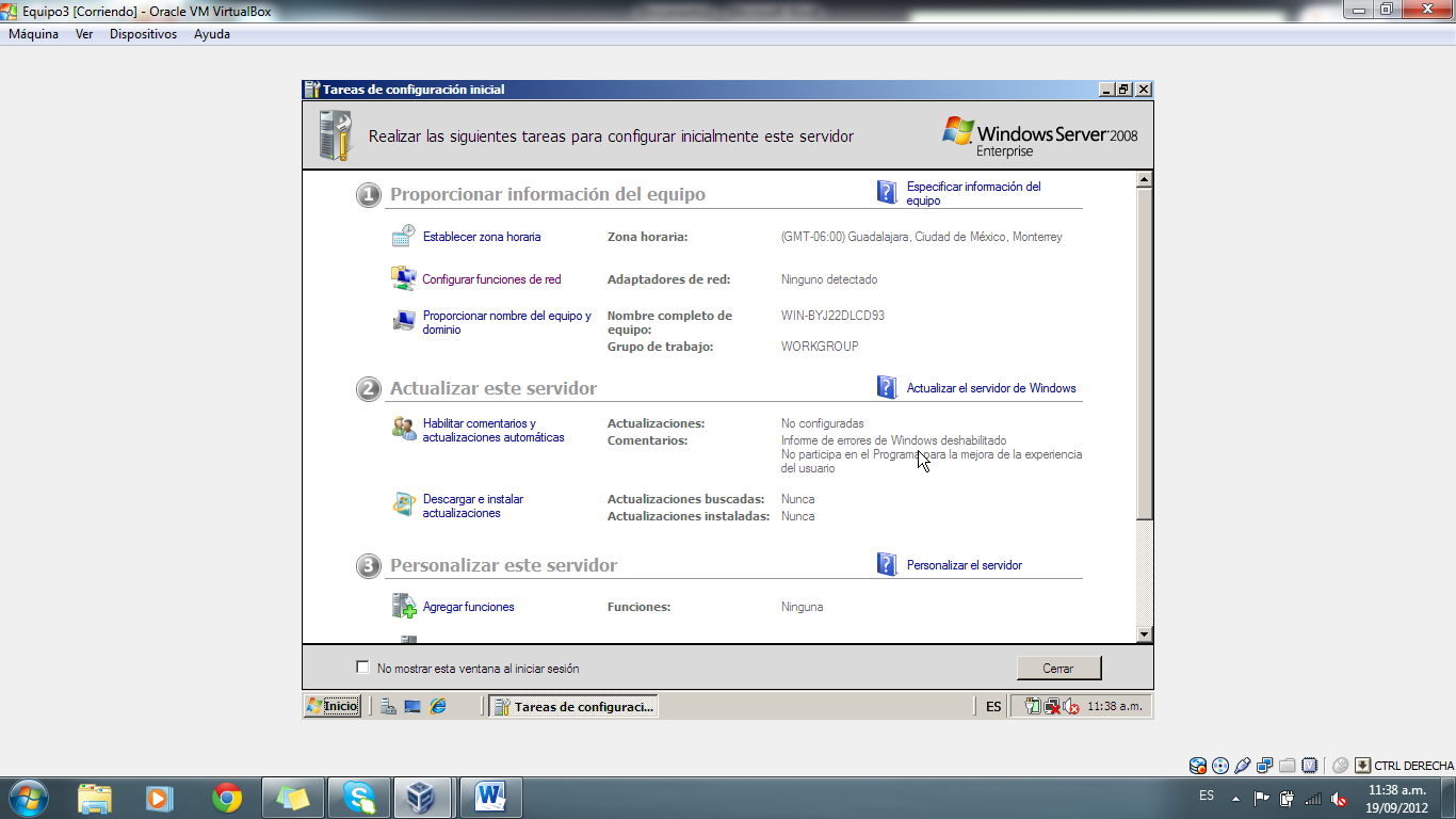 Anita: INSTALACIÓN Y CONFIGURACIÓN DE WINDOWS SERVER 2008 Y DE SQL SEVER