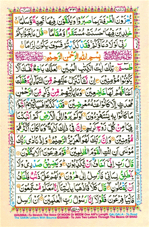 Gateway to Quran: Colour Coded Quran - Para 19
