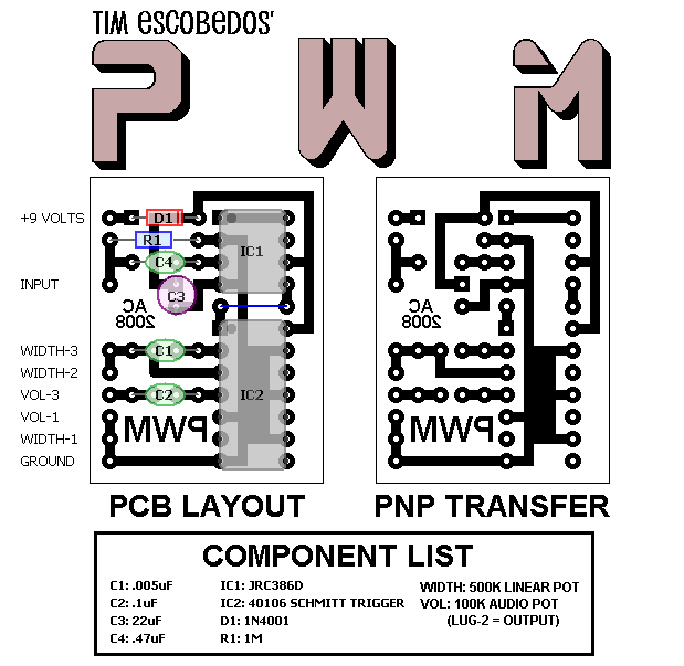 StompBoXed - The Guitar Pedal Builders Repository: PWM