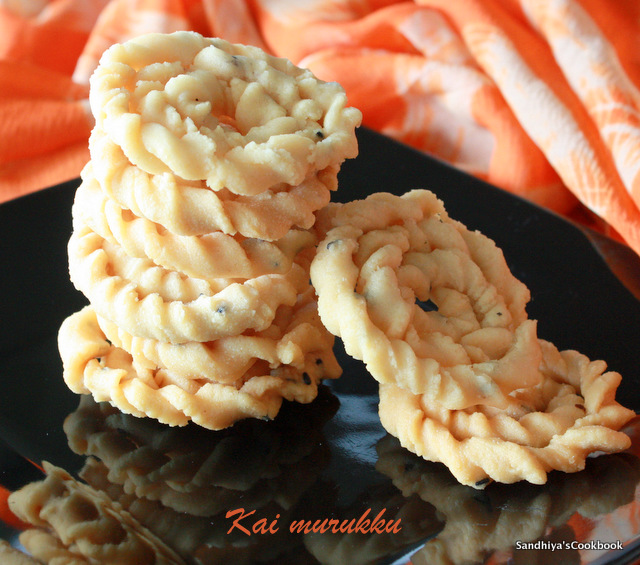 Sandhiya's Cookbook: Kai Murukku | Suthu Murukku | Deepavali Recipe