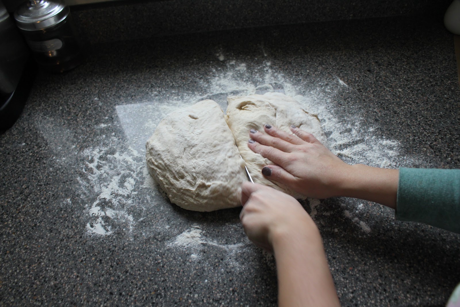 French Boule Rolls with Garlic Dipping Oil