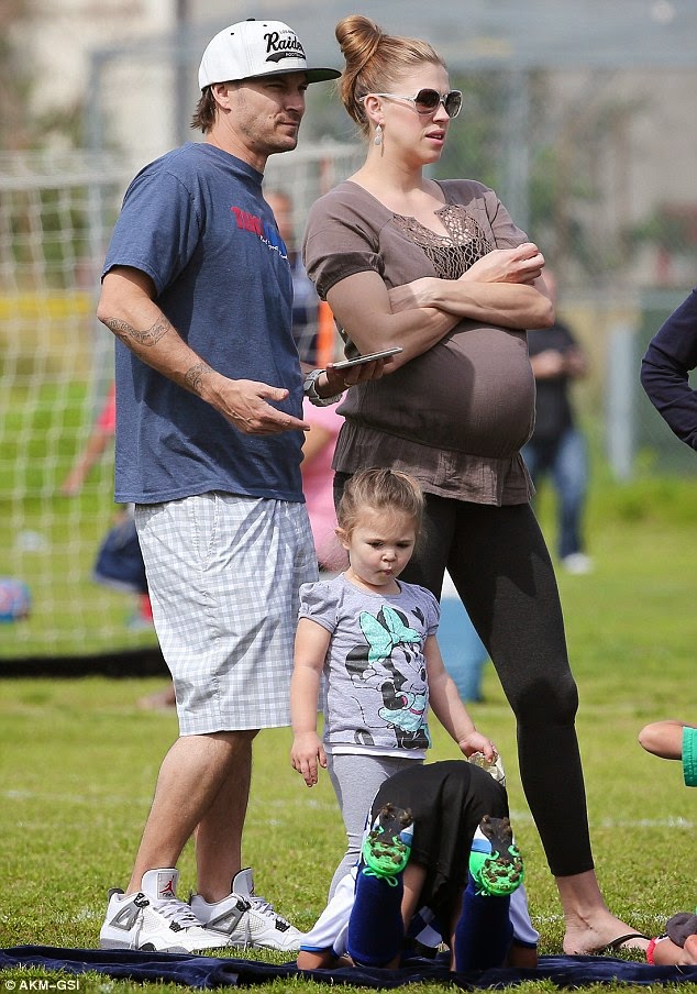 Kevin Federline World: Kevin Federline watches sons play soccer..