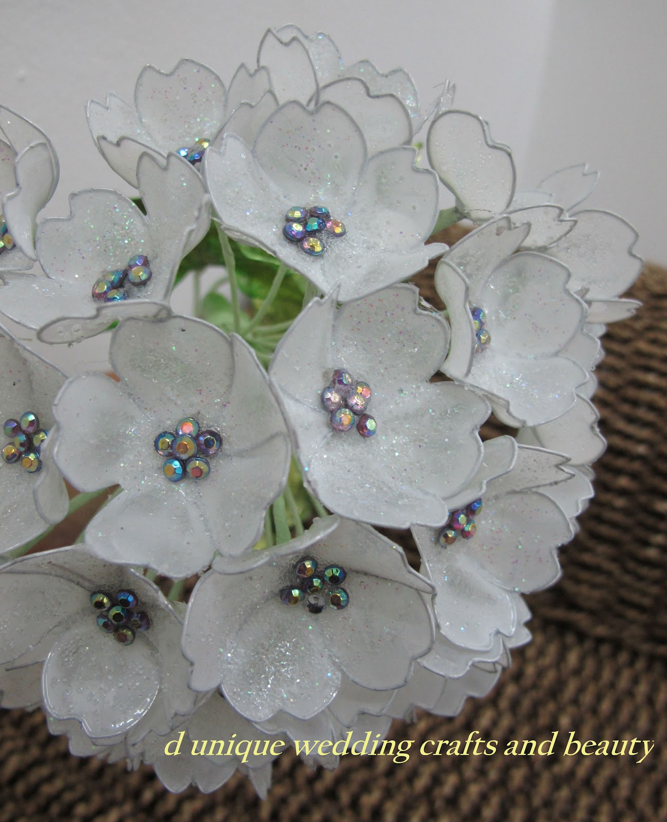 D' Unique Wedding Crafts & Beauty: BUNGA DIP: Hydrangeas