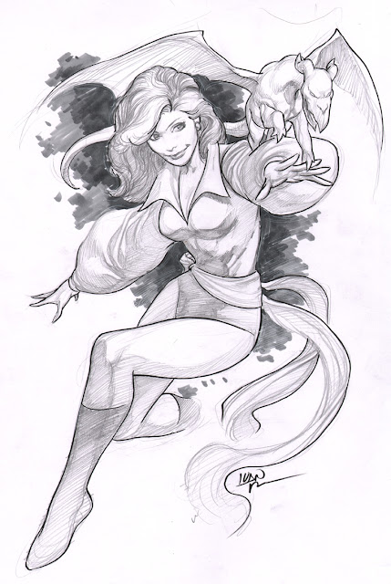 Marvel Comics of the 1980s: Shadowcat & Lockheed by Ivan Reis