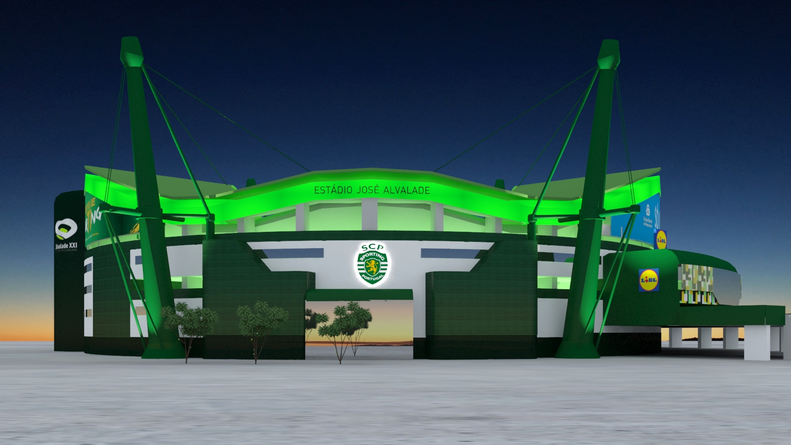 Proposta restyle exterior Estádio José Alvalade