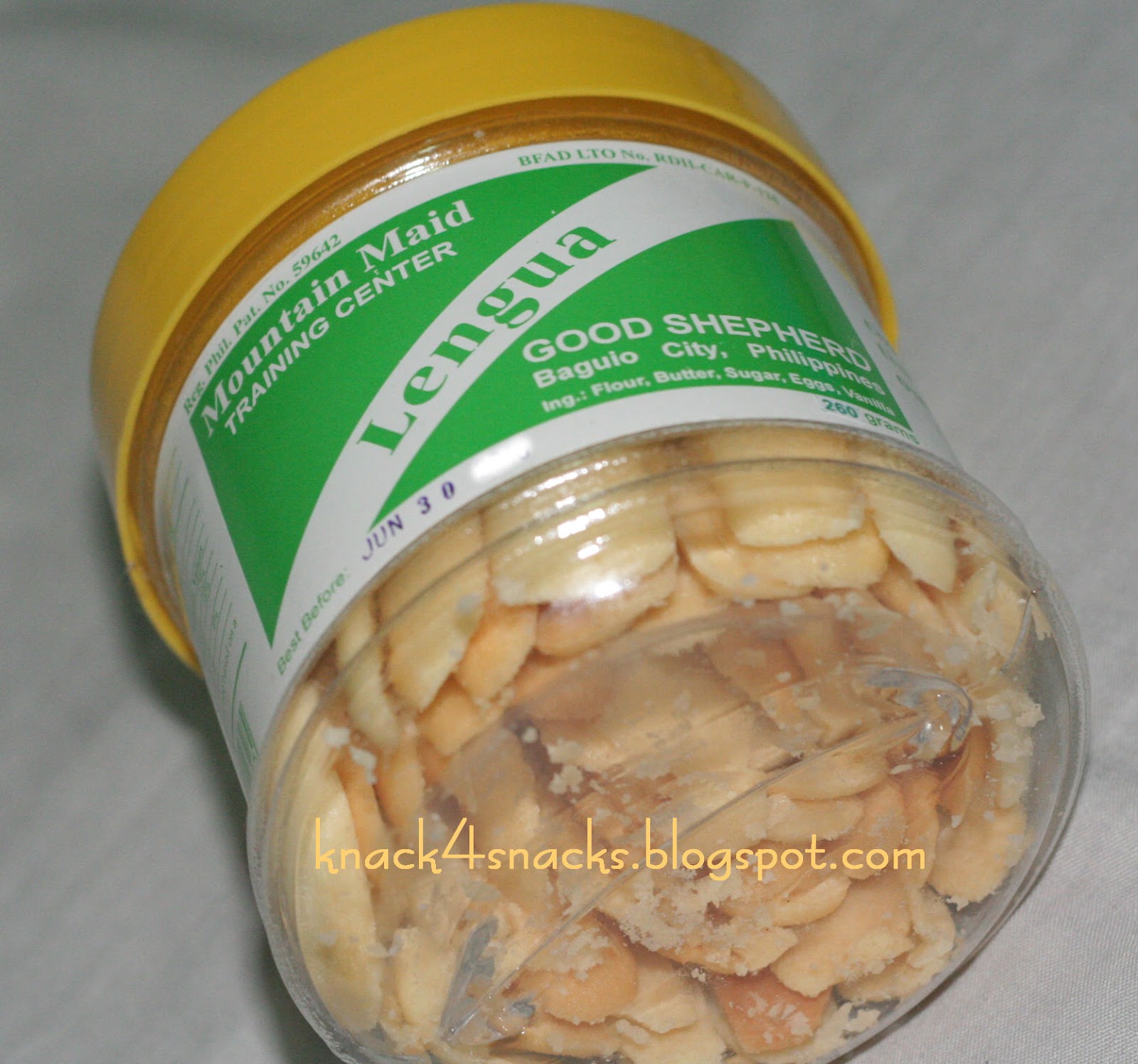 Knack 4 Snacks!: Lengua de Gato from Good Shepherd (Baguio City)