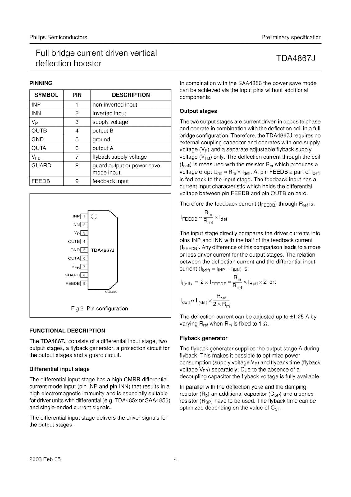 IC TV: Datasheet IC Vertikal TDA4867 pada Tv Tabung