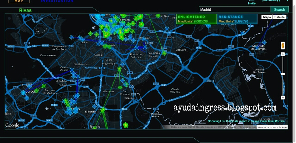 Ir a Ingress Intel Map