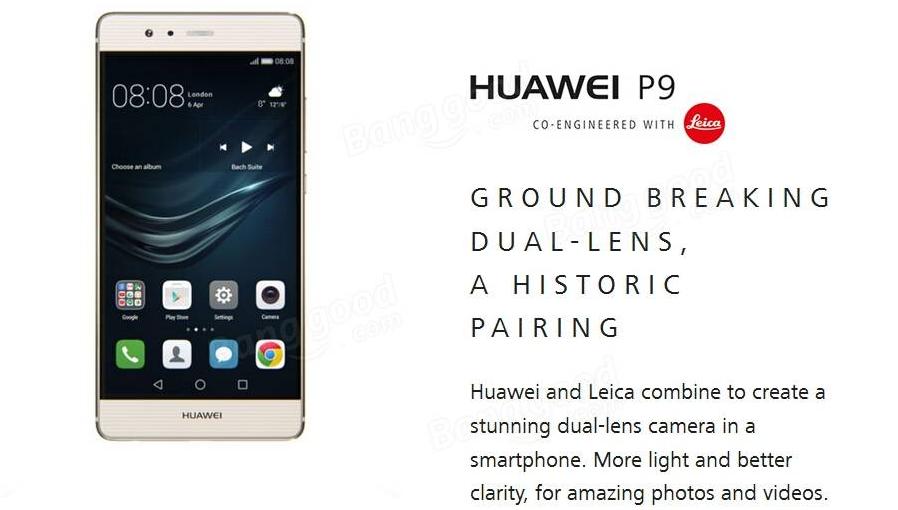 Huawei P9 EVA-DL00 5.2 Inch 3GB RAM 32GB ROM HUAWEI Kirin 955 Octa core ...