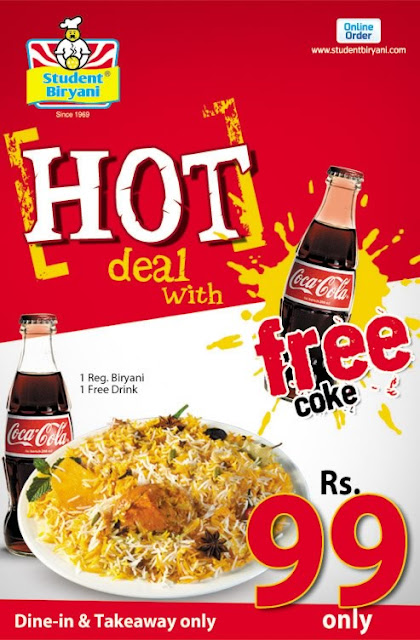 Meals & Deals: Hot Deal By Student Biryani Lahore