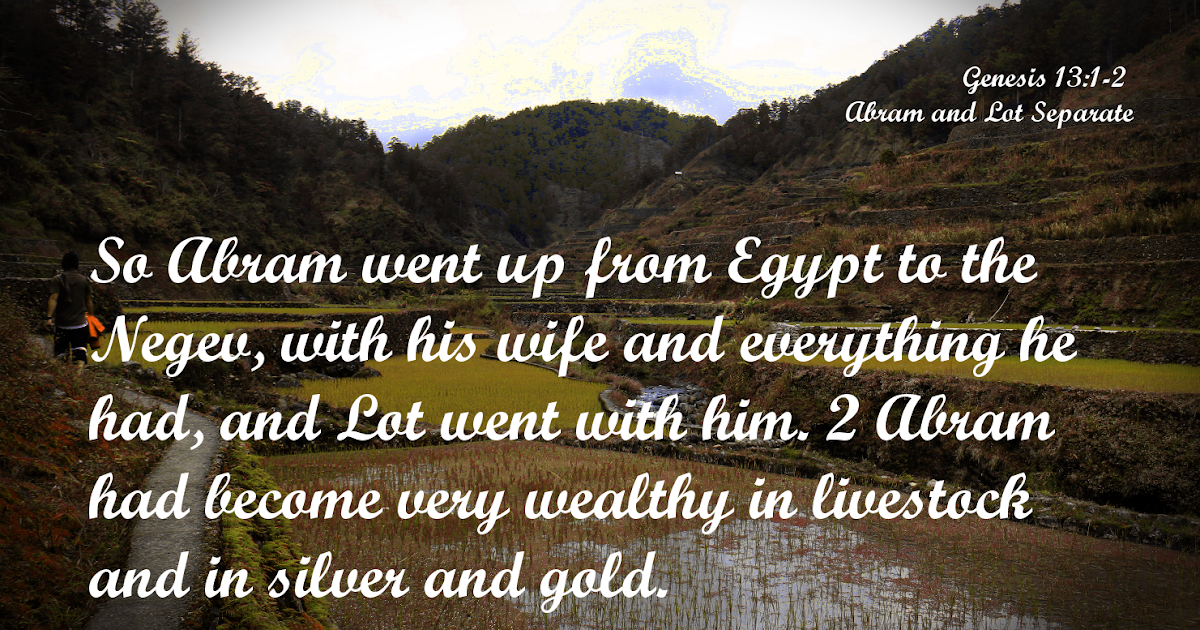 Genesis 13:1-2 Abram and Lot Separate - 1 million free pictures