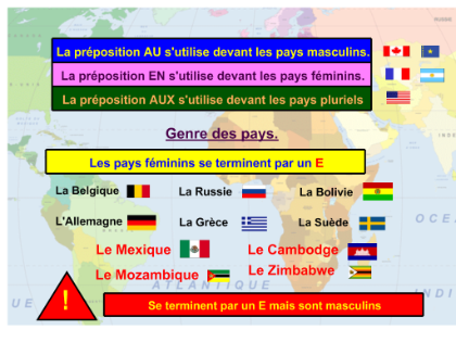 El Conde. fr: Les pays de l'Europe