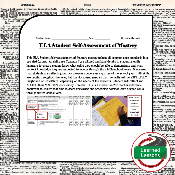 English MEGA BUNDLE, I Cans, Anchor Charts, Word Wall, Writing, & More ...