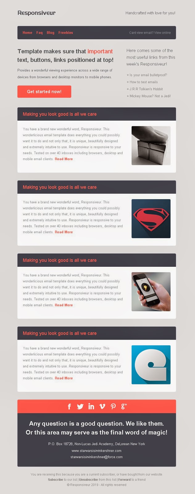 Html Email Newsletter Templates - Bulletproof Email Newsletter Templates