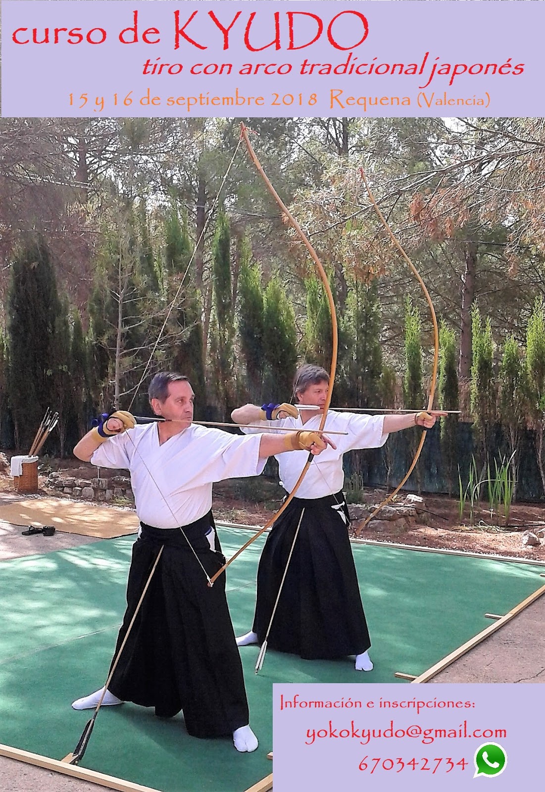 CURSO DE KYUDO EN REQUENA (Valencia) septiembre 2018