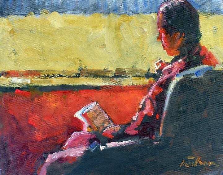 Artist Ron Wilson - Canada: "Ferry Tale" oil 8x10