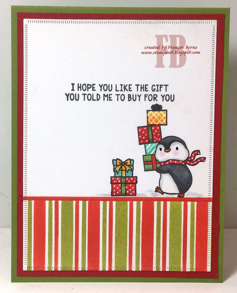 StampOwl's Studio: Penguin Flip Slider Card