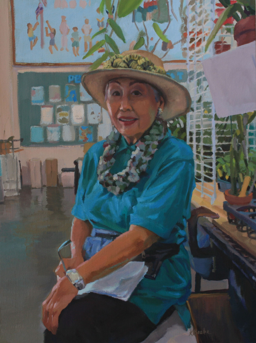 Kaethe Bealer Painting: Mrs. Watanabe