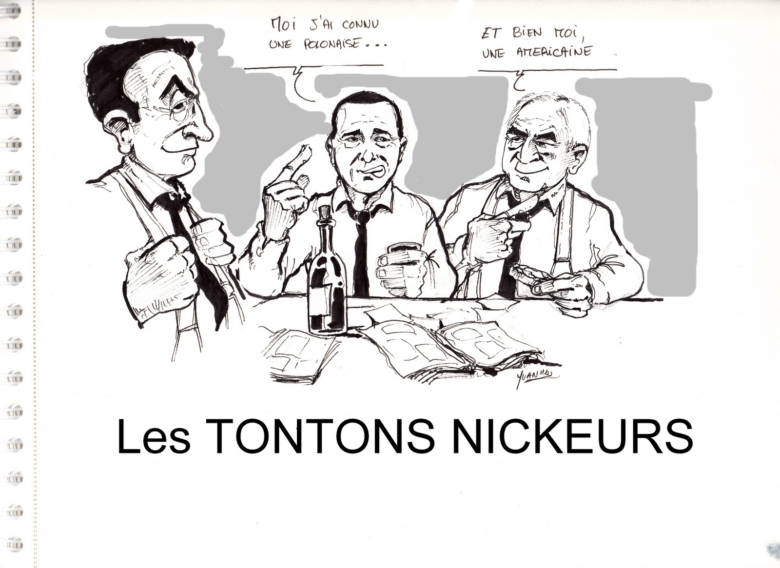 Les dessins de Yvan Peron: les tontons nickeurs