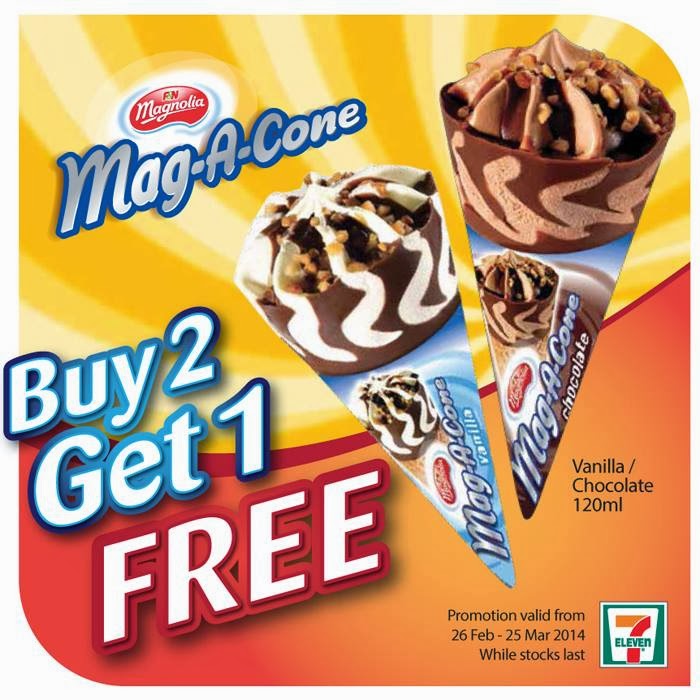 FoodieFC: 7-Eleven: F&N Magnolia Mag-A-Cone Buy 2 Get 1 Free Promotion ...