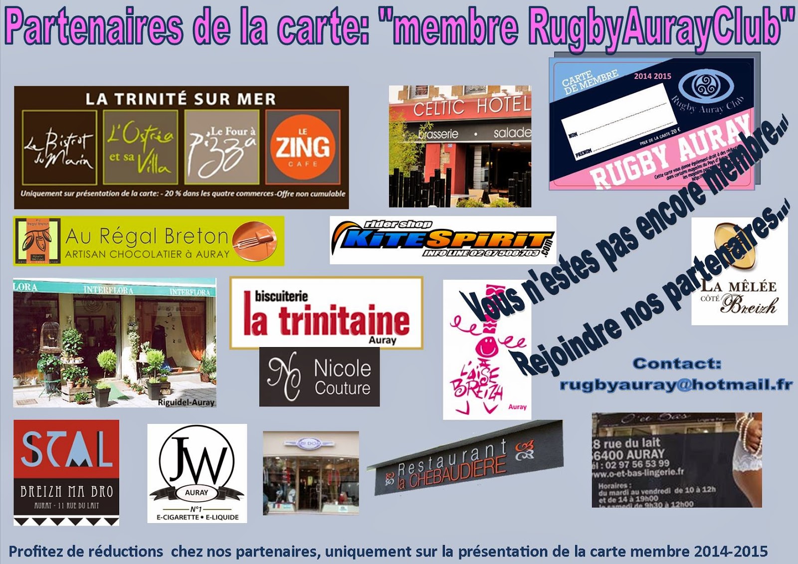 Rugby Auray Club: Soyez RAC, devenez RAC.