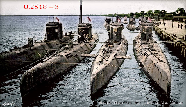 S 613 ex U2518 Roland MORILLOT: Photos coloriées sous-marins type XXI