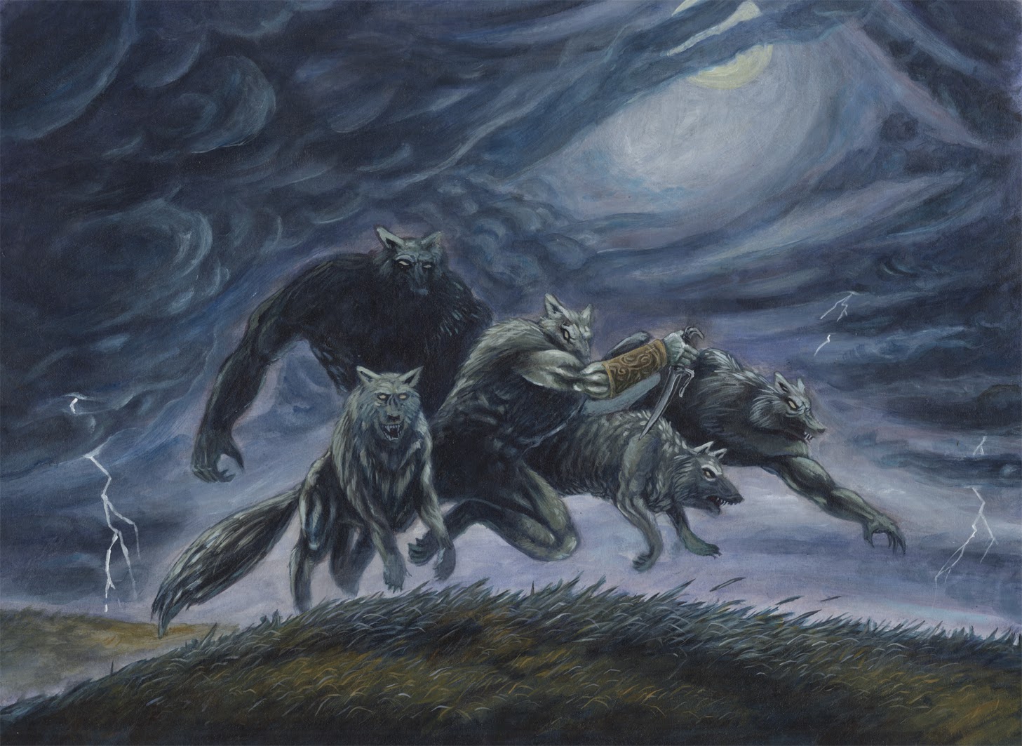 Illustrations celtiques et bretonnes: La meute