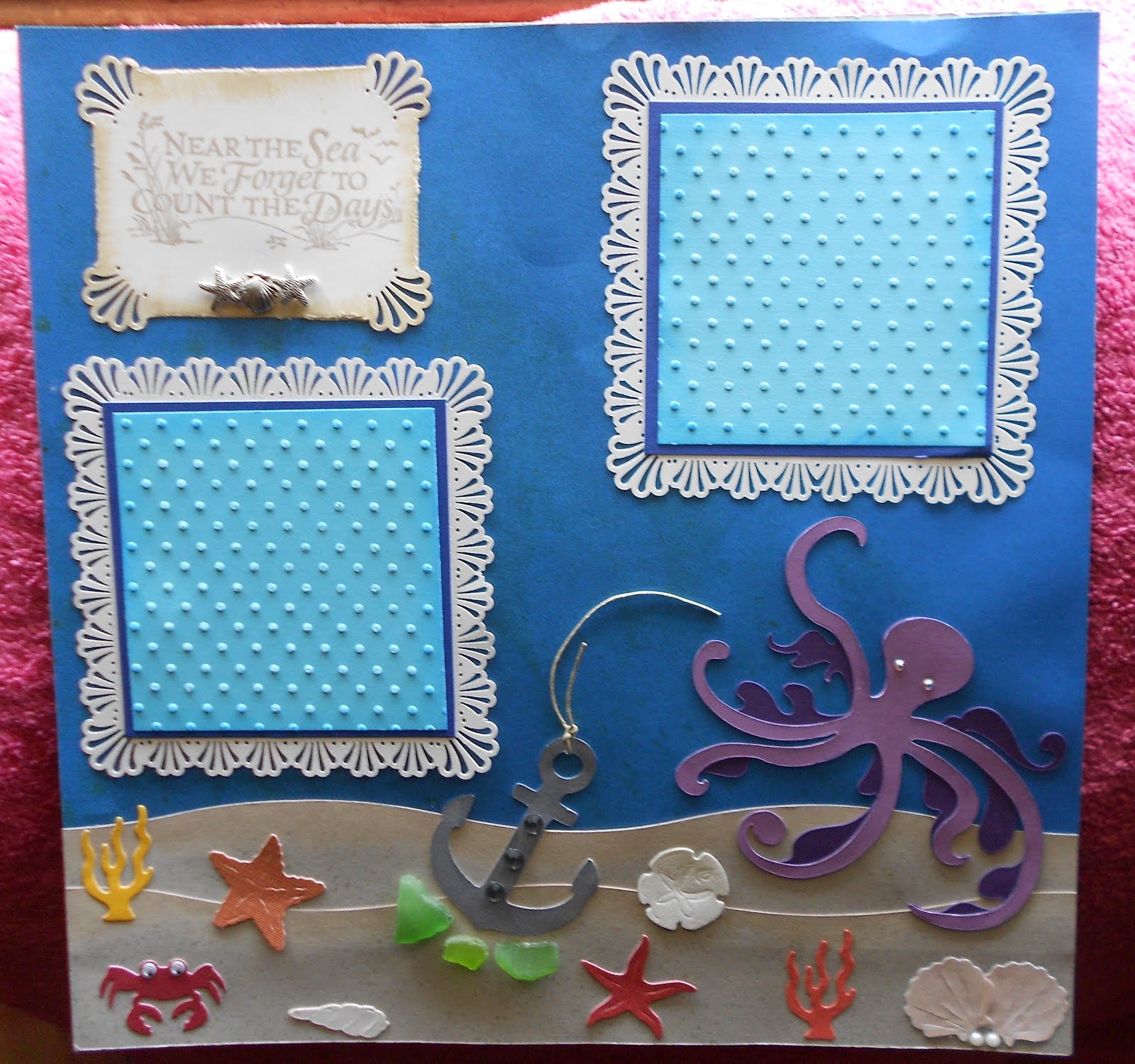 Kathies Kreations: Mermaid Layouts that I made