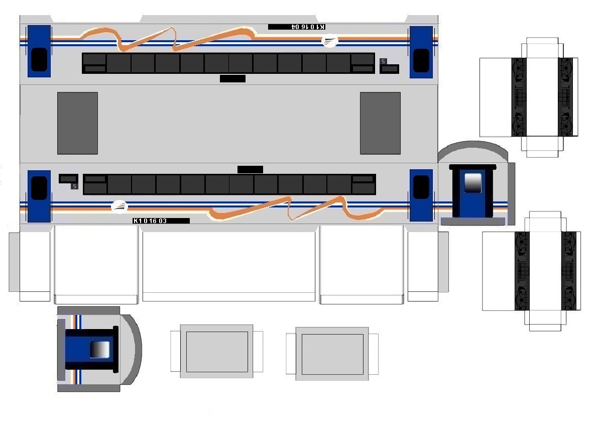 PAPERCRAFT KERETA PENUMPANG DAN BARANG INDONESIA 2016