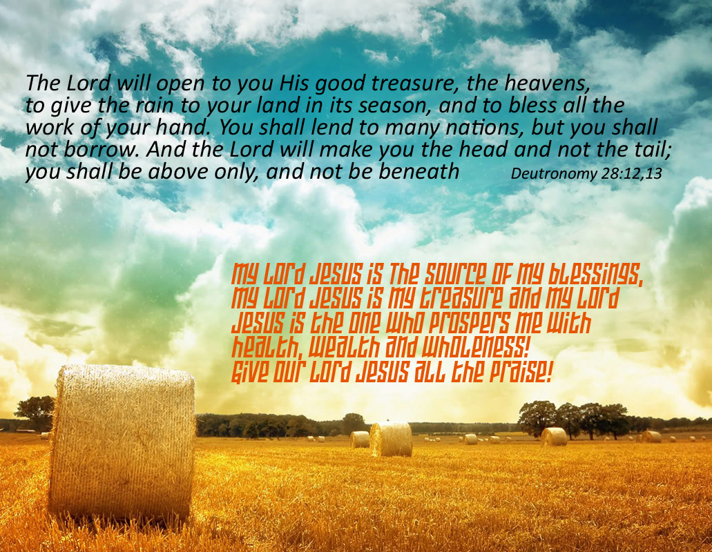Live RIGHT by believing RIGHT: Deuteronomy 28:12,13 – Jesus is the ...