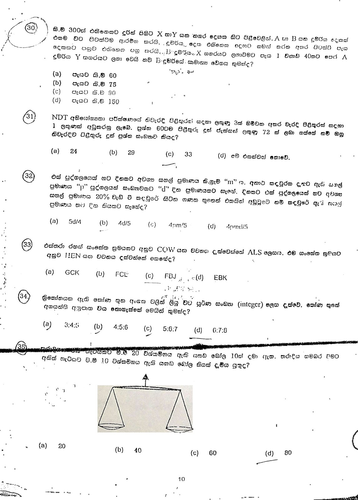NDT past papers ~ okkomameke