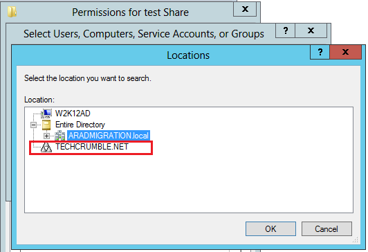 Create Windows Trust between two domains | TechCrumble