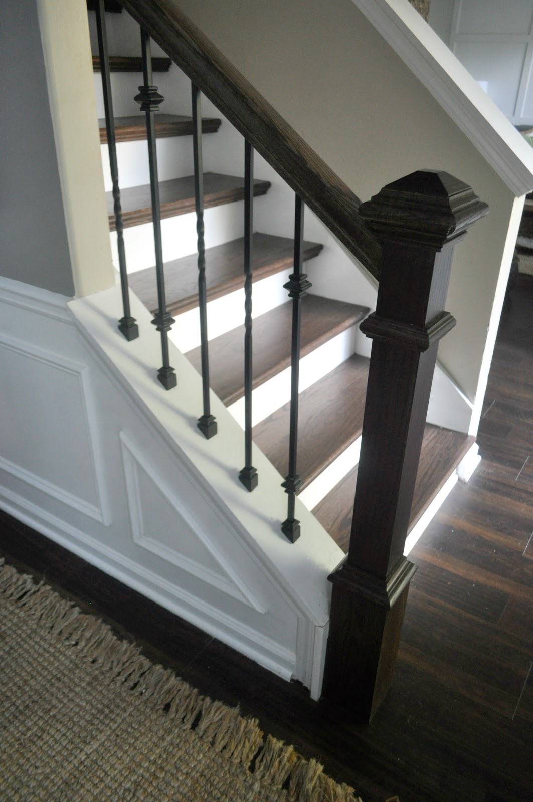 Stained Stair Treads: Before and After - Live Pretty on a Penny