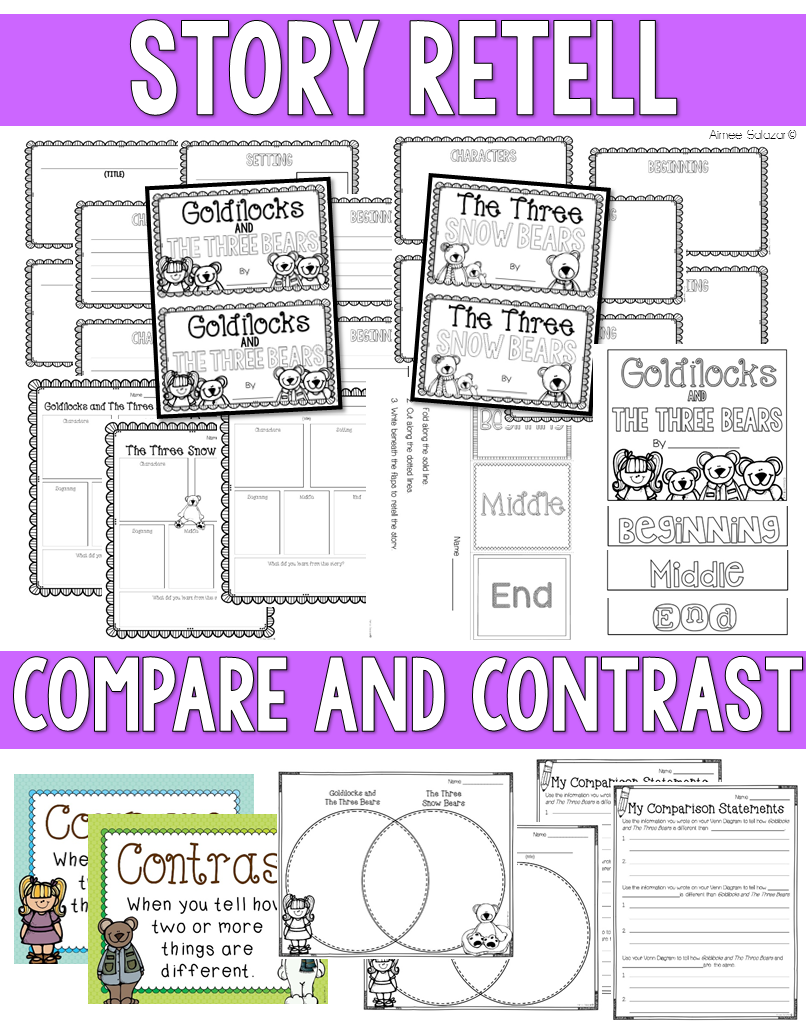 Goldilocks...Compare and Contrast and More!! | Primarily Speaking