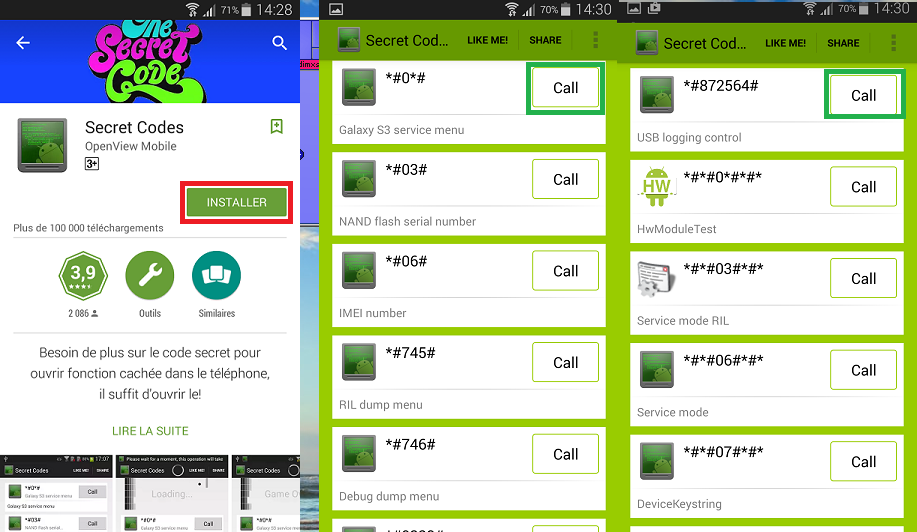 La nouvelle application pour des codes secrets pour les appareils Android - le monde de la ...