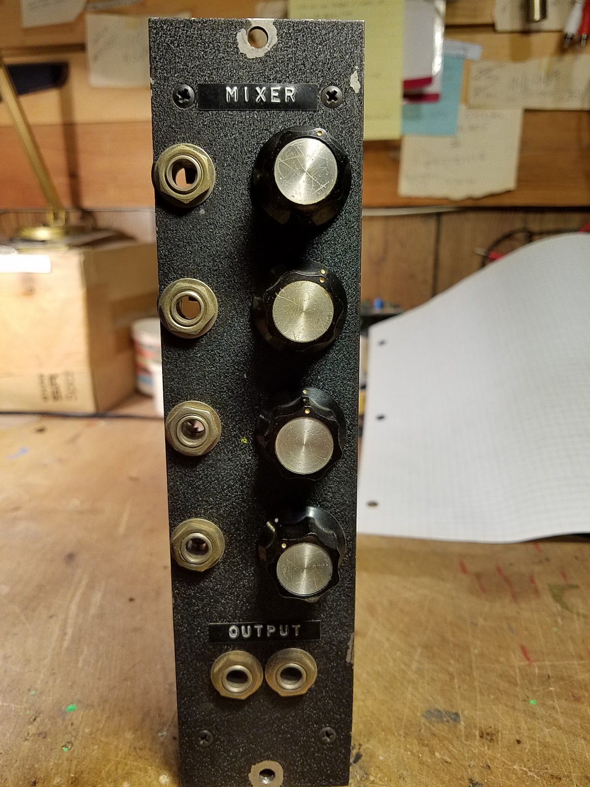 MATRIXSYNTH: Rare Vintage Moog 981 Mixer Module from 1967